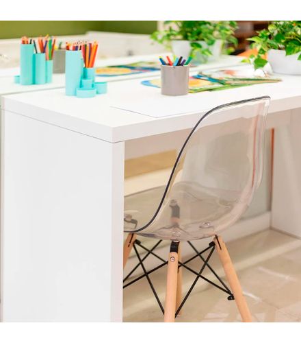 Cadeira Eiffel Acrílico Transparente Mozaic - freitasvarejo